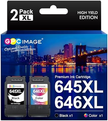 GPC Image Remanufactured 645 XL 646 XL Ink Cartridges Replacement for ...