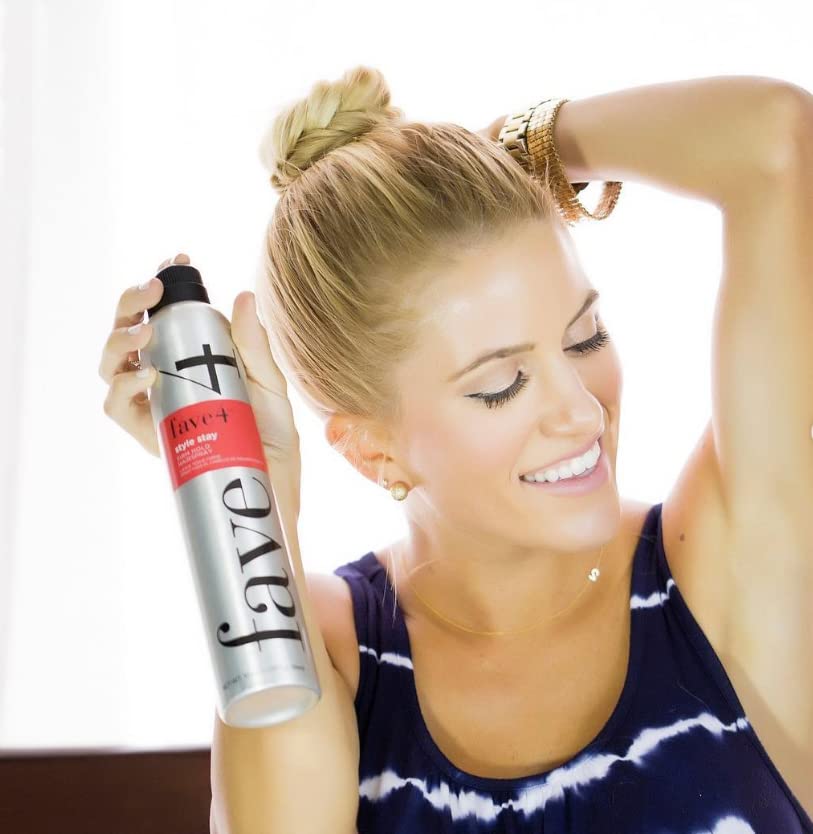 Fave4 Hair Style Stay Hairspray para agarre firme estilos de larga ...