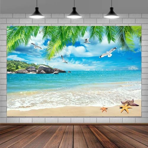 Amazon.com : Beach Party Backdrop Banner, Beach Party Decorations ...