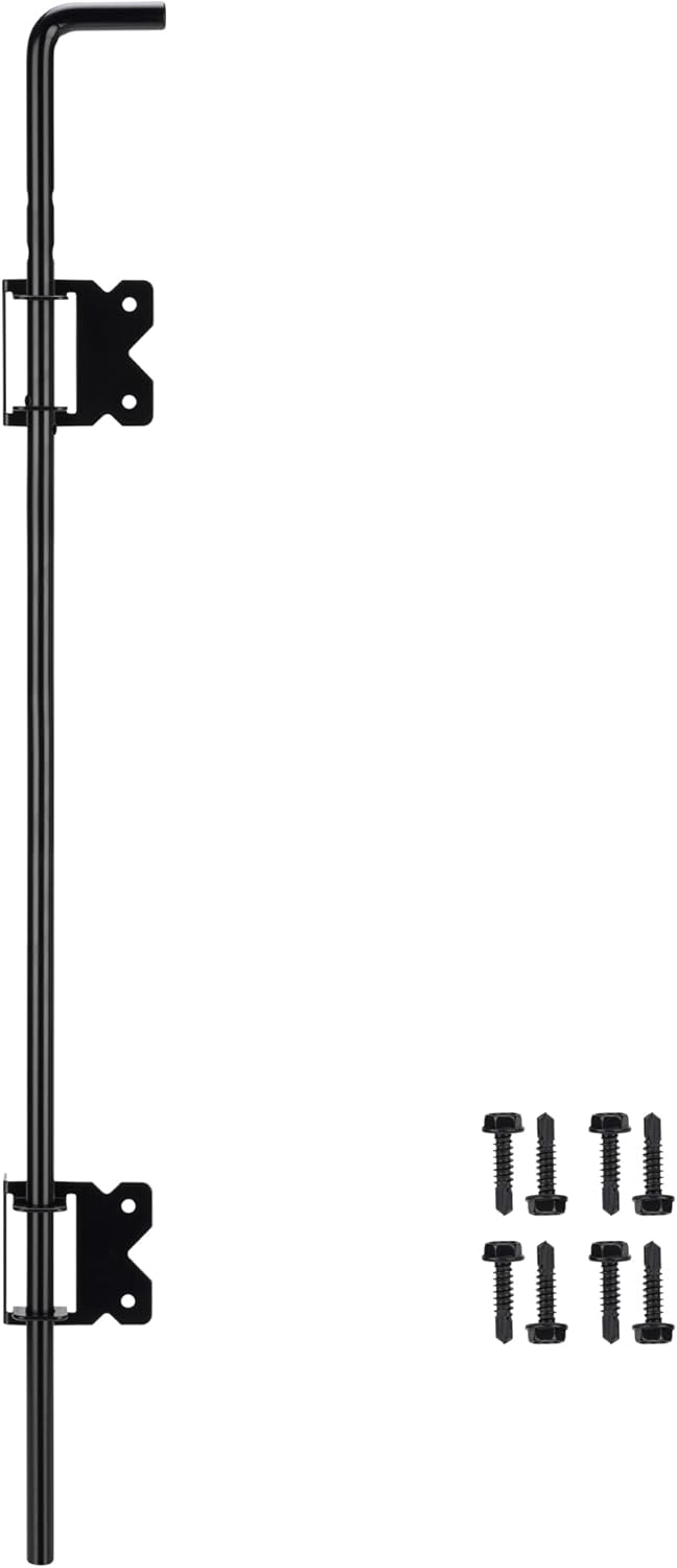 Amazon.com: SANKINS 24" Cane Bolt Gate Drop Rod Heavy Duty Gate ...