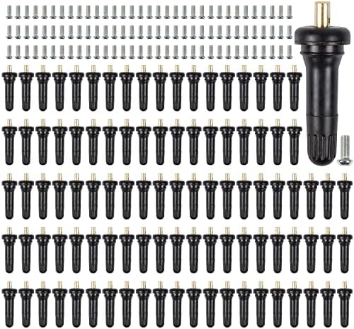 Amazon.com: AUTOKAY 100pcs Rubber Snap-in Tire Pressure Sensor Tire ...