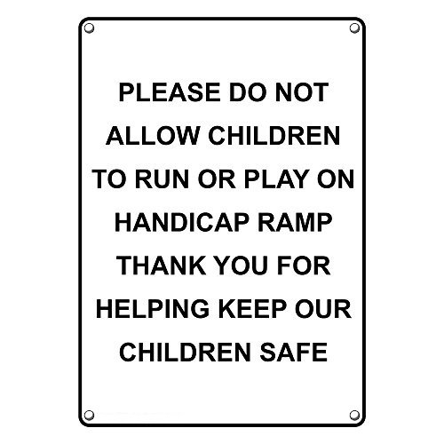 Amazon.com: Weatherproof Plastic Vertical Please Do Not Allow Children ...