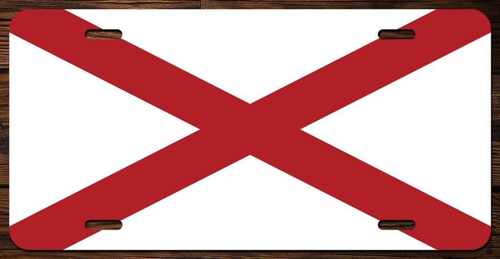 Amazon.com: State Flag UV Printed Vanity Front License Plates (Alabama ...