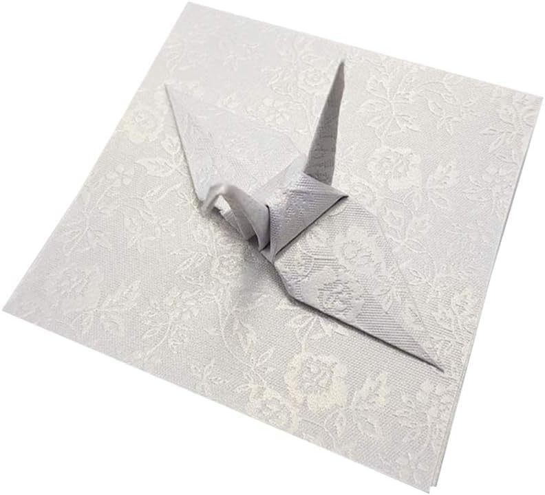 Amazon.com: 100 Origami Paper Sheets Paper Pack White Paper Flower ...