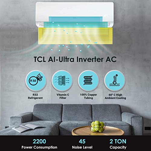 TCL Elite Turbo 2 ton 3 Star Ultra-Inverter Split AC TAC-22CSDV3 White ...