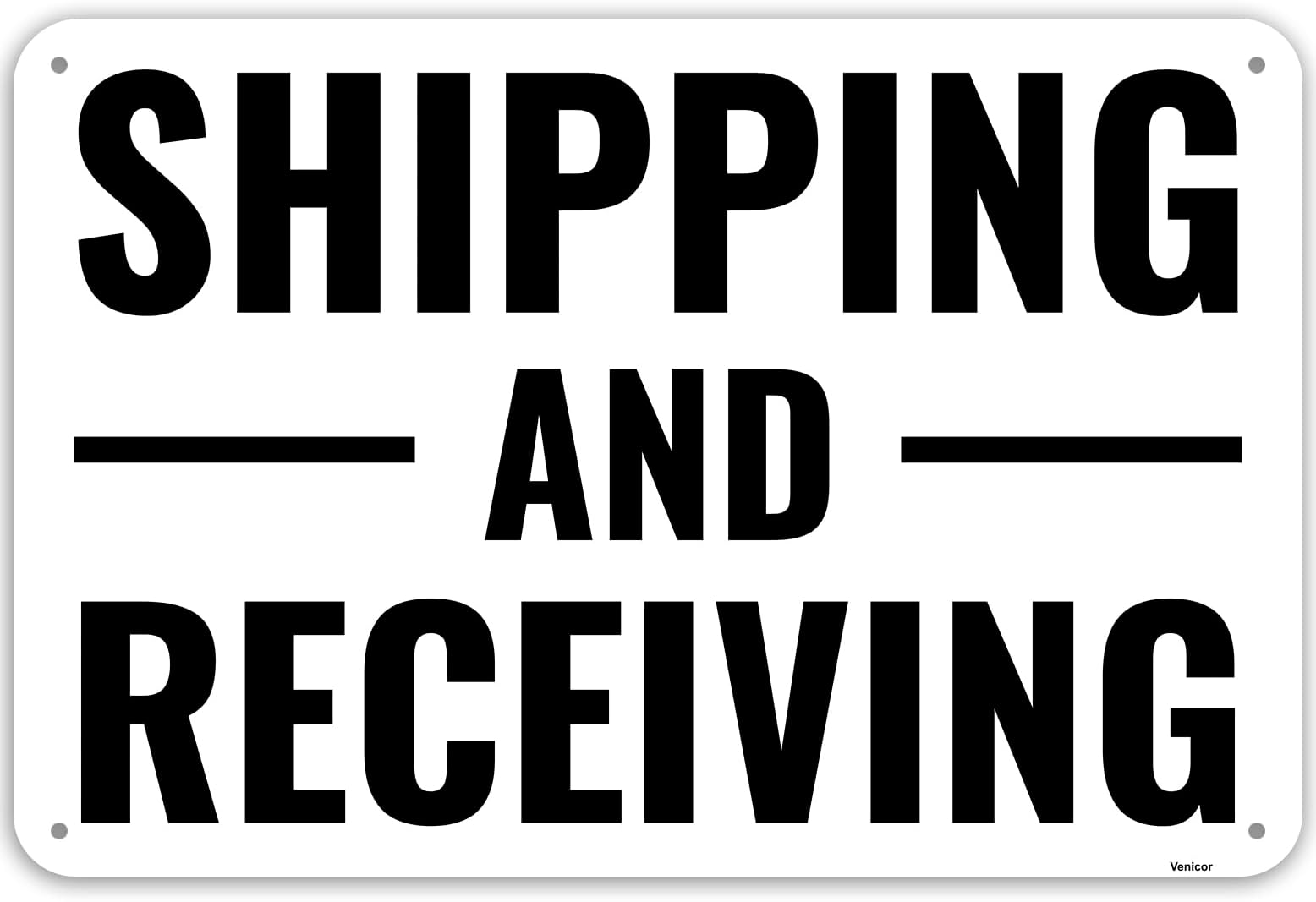 Amazon.com: Shipping and Receiving Warehouse Sign - 10" X 14" OSHA ...