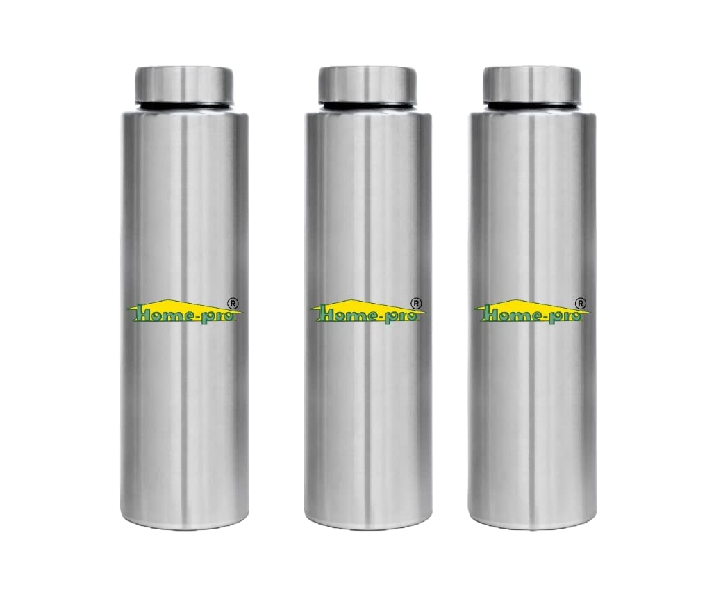 HOME-PRO Stainless Steel Water Bottle | School/Office/College bottle ...