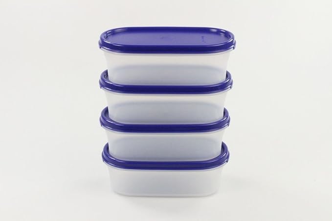 TUPPERWARE Eidgenossen 500 ml blau ohne Schütte (4) Trockenvorrat Dose ...