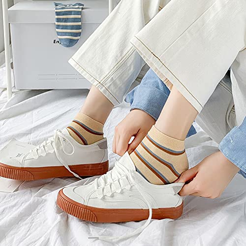 Buy iSWEVEN Socks for Men Women | Ankle Length No Show Low Cut Trendy ...