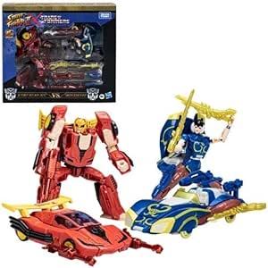Amazon.com: Transformers x Street Fighter II Mash-Up Hot Rod [Ken] vs ...
