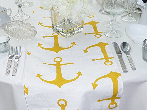 Amazon.com: Appleberry Attic Anchors Table Runner Collection (Yellow ...
