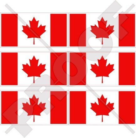 Canada Canadian Flag Maple Leaf 40mm (1,6") Mobile Cell Phone Vinyl ...