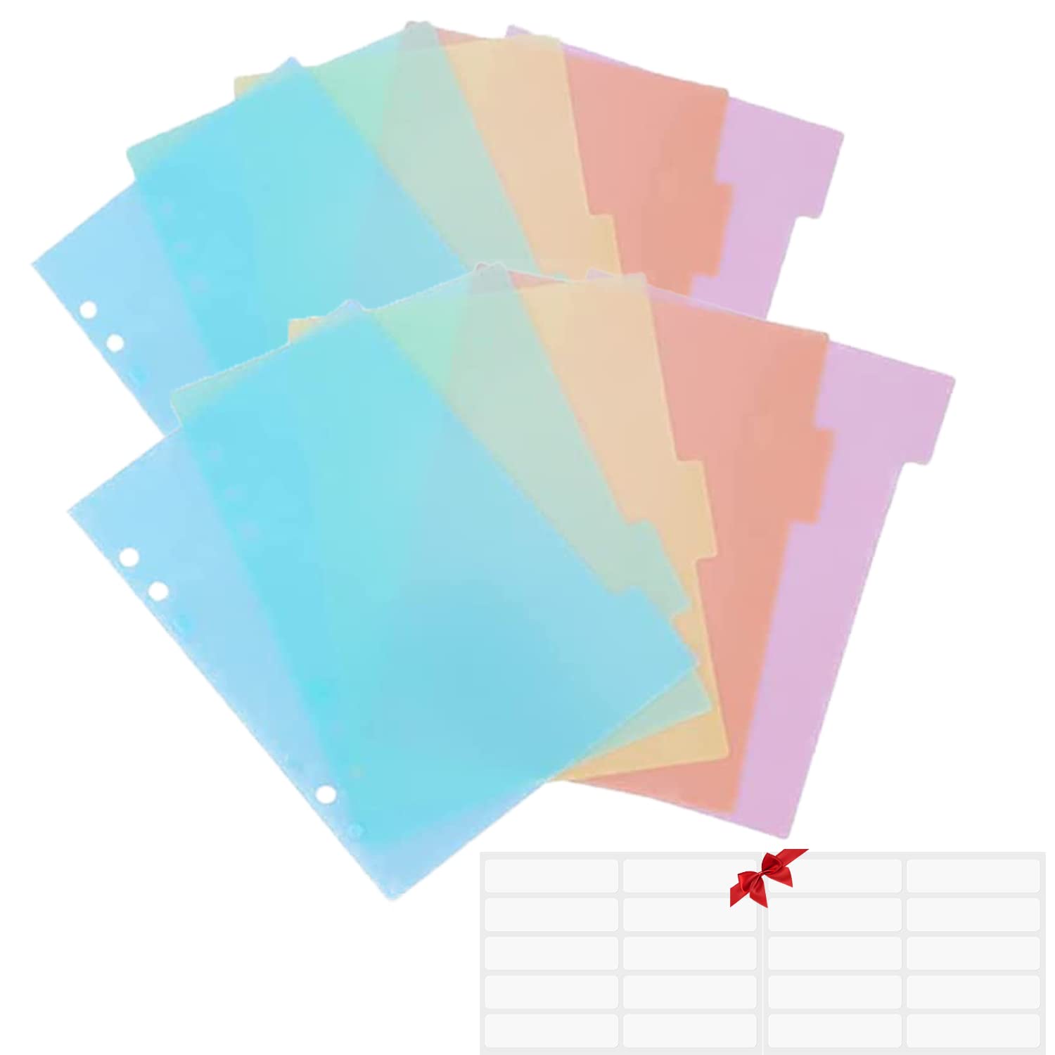 Buy OTCRAFT 20PCS A5 Size Dividers for 6 Ring Binder,with Reinforced ...