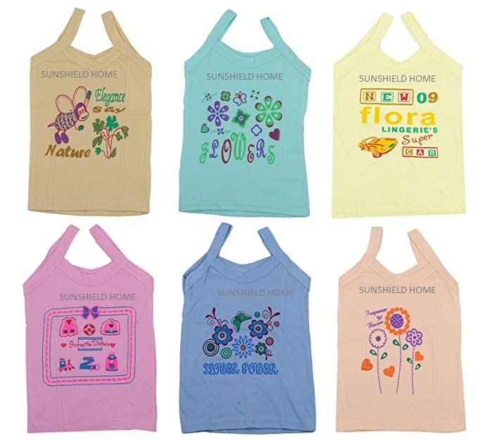 Buy SUNSHIELD HOME Cotton Camisole for Girls Slip Innerwear Baniyan ...