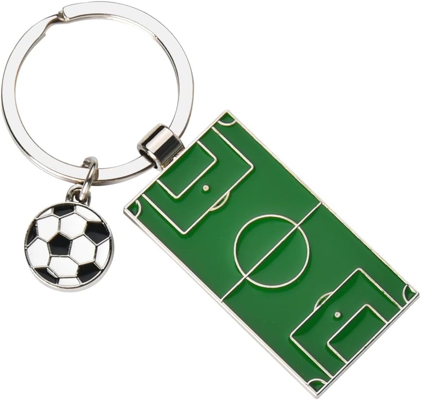 Football Lovers' Keychain Gifts - Soccer Field Key Chain for Sports Bag ...