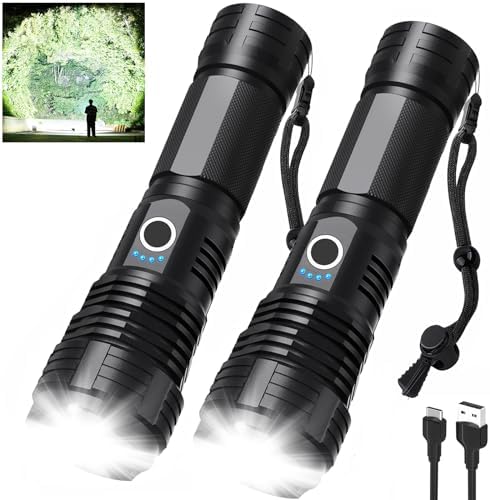 Rechargeable Flashlights High Lumens, 990,000 Lumen Brightest Led ...