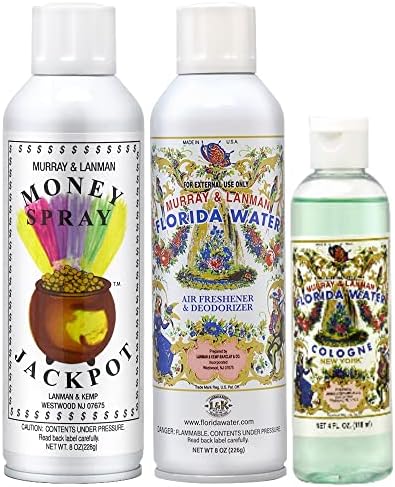 Amazon.com : Lanman & Kemp Money Jackpot Spray 8oz + Florida Water Air ...