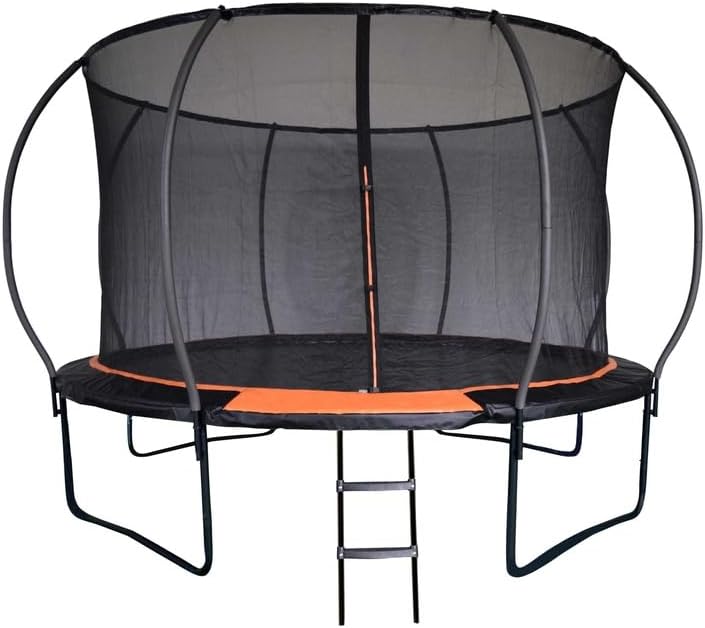 Evo-X Family Trampoline With Safety Zip Netted Enclosure, Premium ...