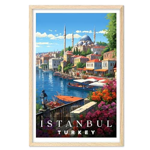 Amazon.com: Istanbul Poster, Turkey Poster, Turkey Wall Art, Vintage ...