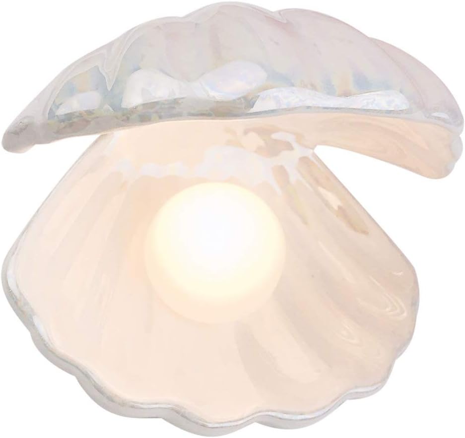 Besportble shell pearl light, accent lamp, pearl in shell night light ...
