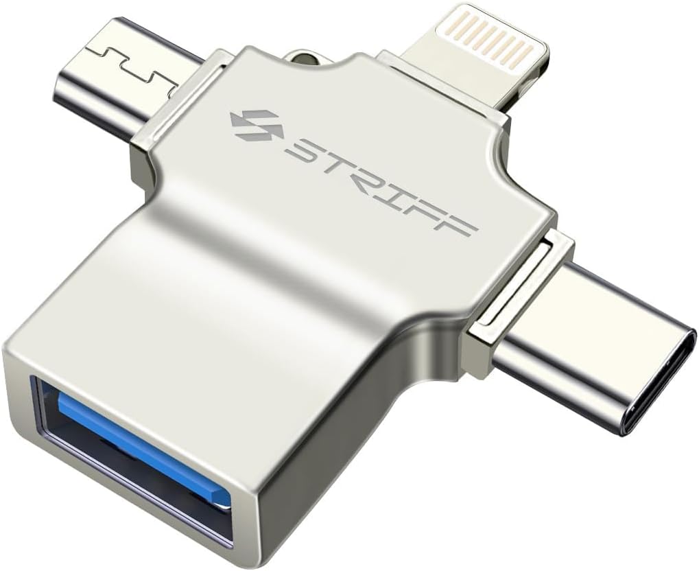 ZEBRONICS OTG2, 2 in 1 Lightning | Type C - USB OTG Converter, USB 3.0 ...