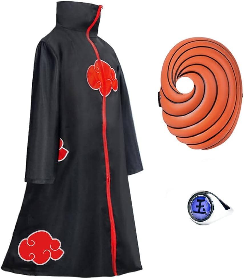 Akatsuki Cloak Itachi Cosplay Costume for Kids Adult, Akatsuki Costume ...