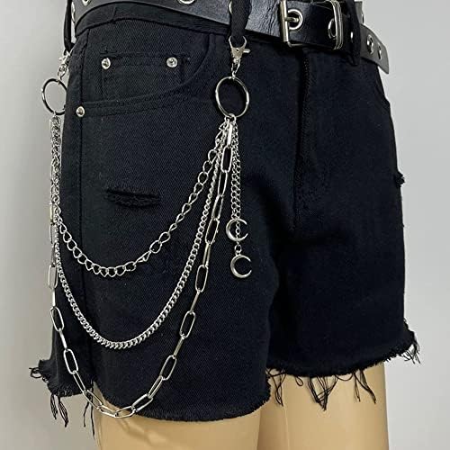 Amazon.com: Moon Pendants Trousers Chain, Pants Chain Belt Chain Pocket ...