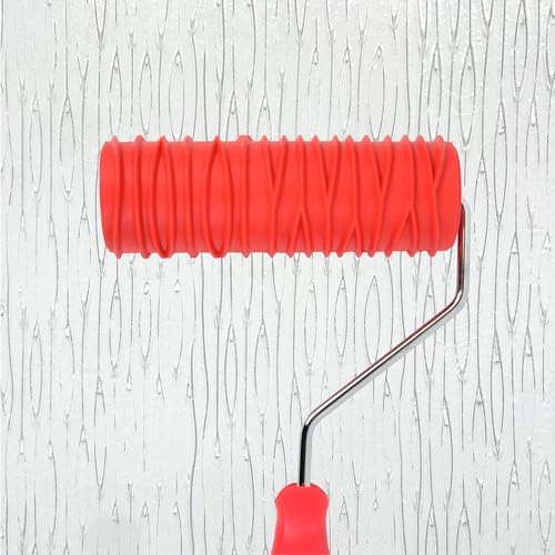 YGFRSTO Patterned Paint Roller 7'', 3D Embossing Rubber Roller for Wall ...