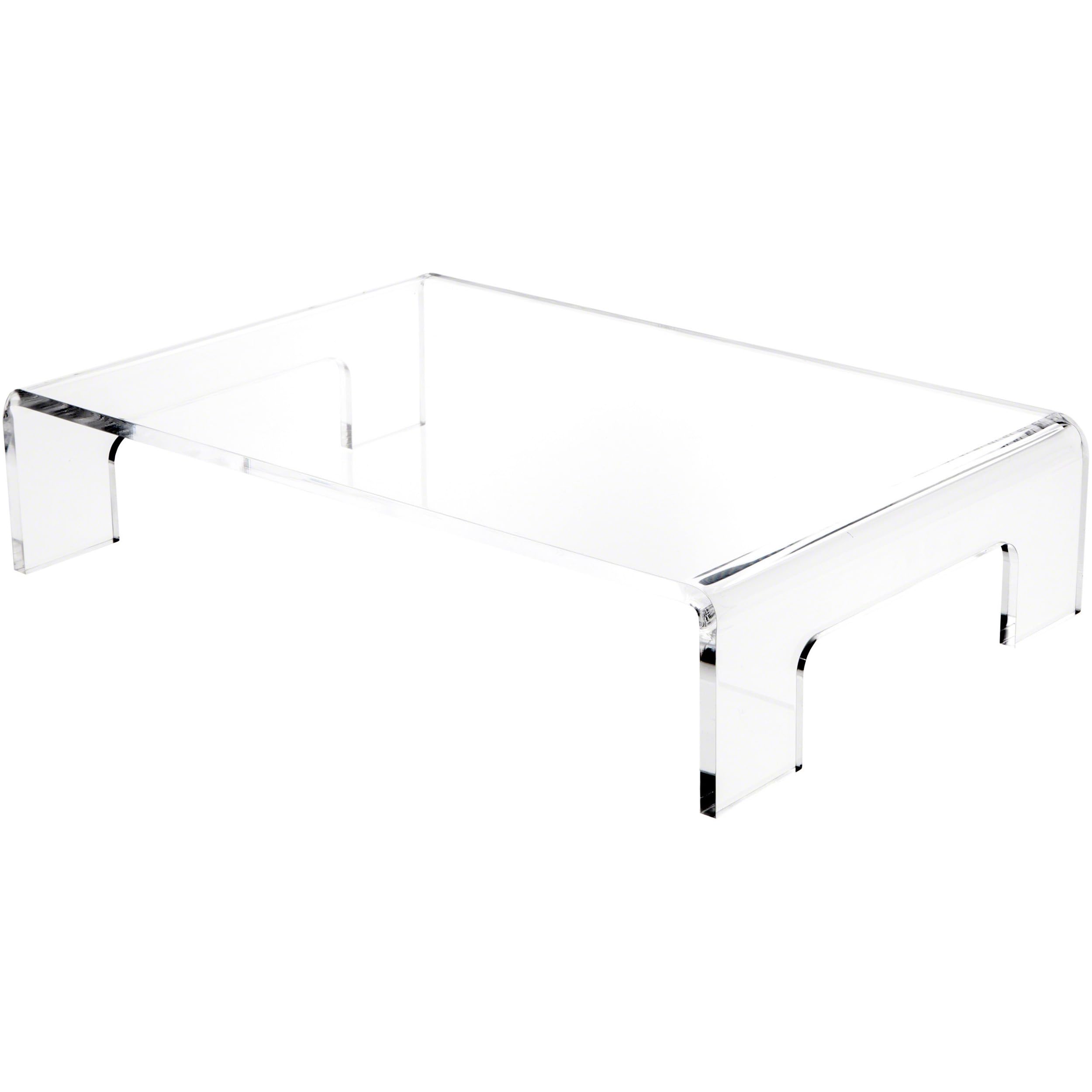Amazon.com: Plymor Clear Acrylic Display Riser with Tray Handles, 4" H ...