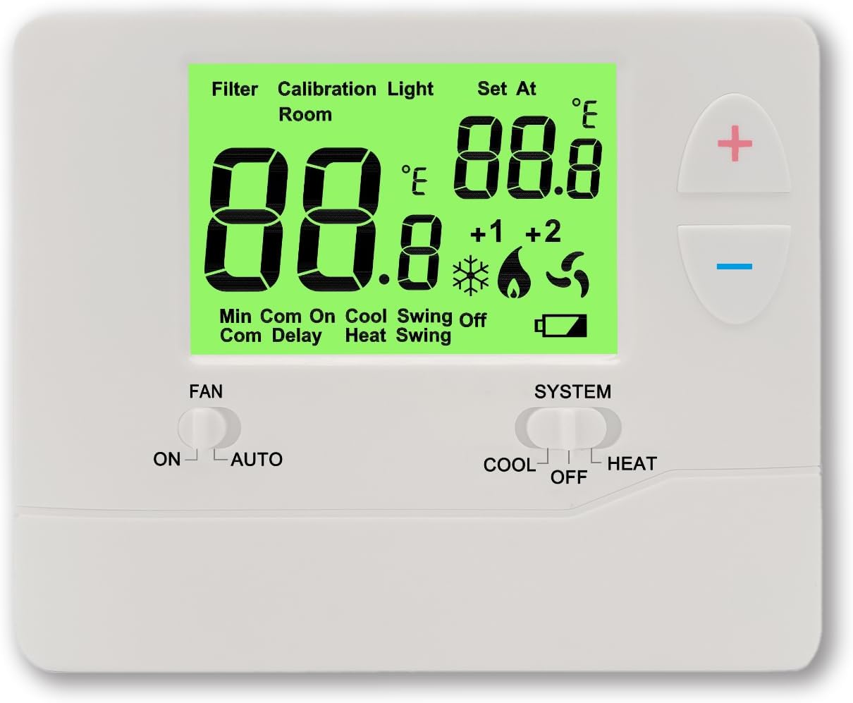 Ecostar energy Non-Programmable Digital Thermostat for Home, up to 1 ...