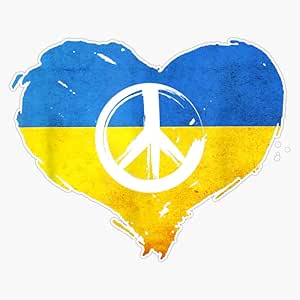 Amazon.com: Magnet Heart Love Peace Ukraine Support Ukraine Ukrainian ...