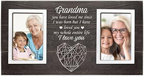 Amazon.com - HOIJAUMAI Grandma I Love You Wood Picture Frame Gift ...