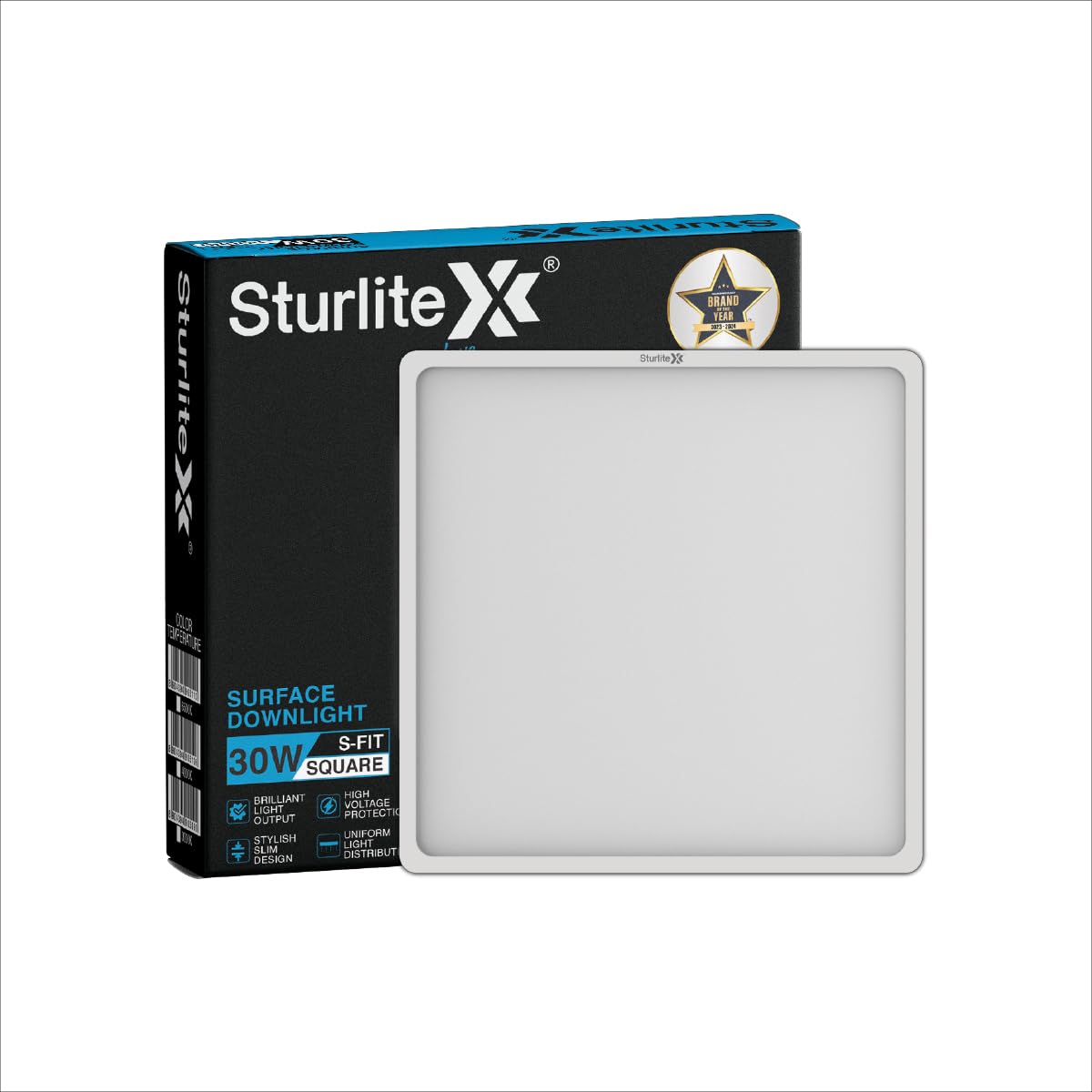 Buy Sturlite S-FIT 30W Square LED Surface Light| 6500k Cool White Color ...