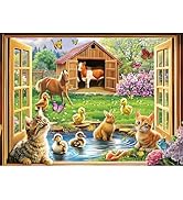 Amazon.com: 500 Piece Puzzle for Adults Jigsaw Puzzles Cat Puzzles ...