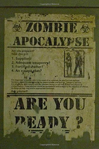 Amazon.com: Zombie Apocalypse, Are You Ready? Notebook: Horror Notebook ...