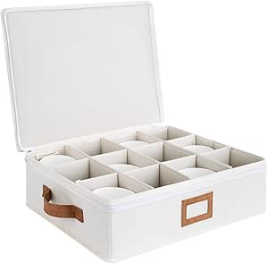 Amazon.com: StorageWorks China Storage Container, Stackable Mug Storage ...