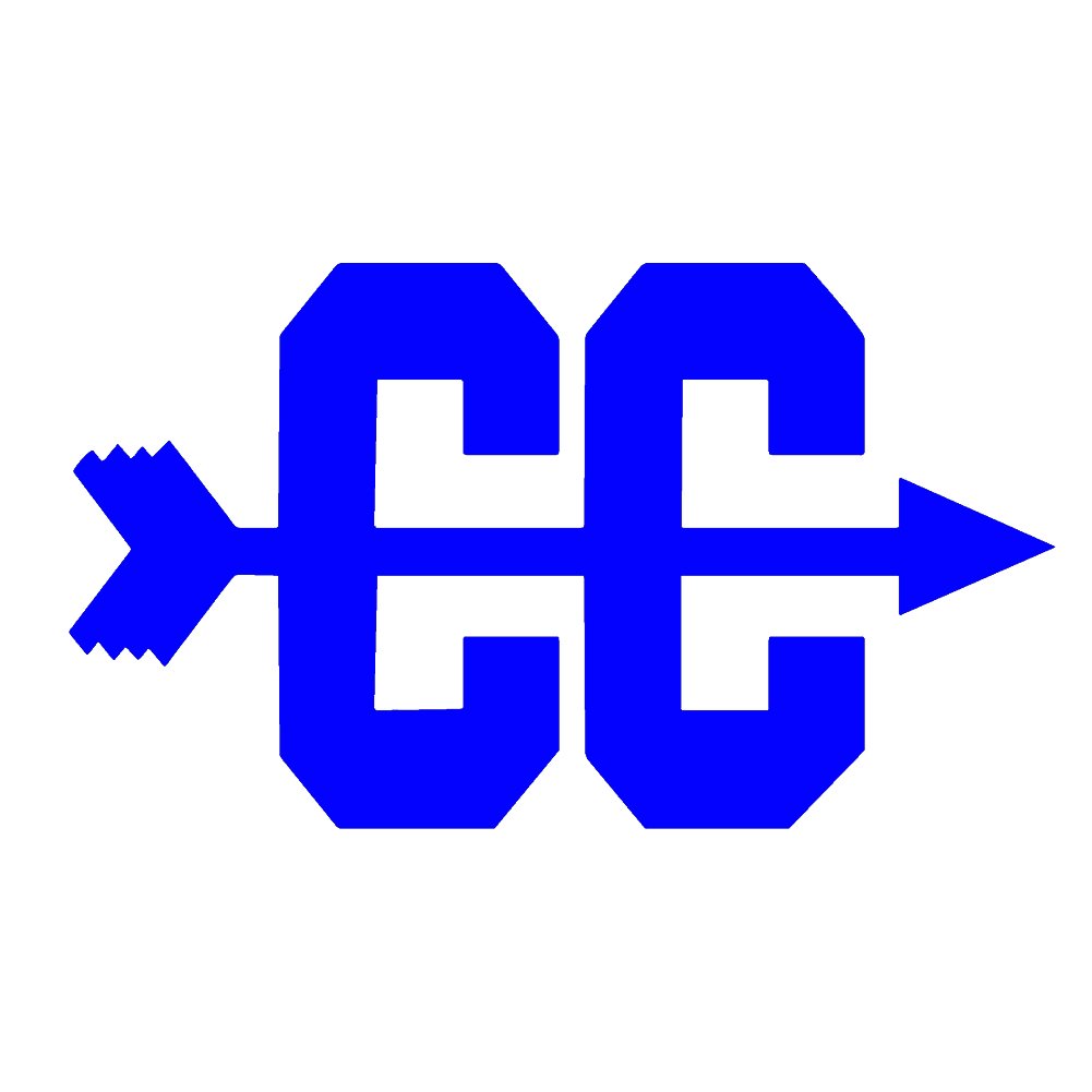 Cross Country Symbol Blue