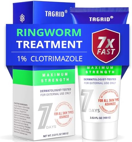 Amazon.com: TAGRID Antifungal Ringworm Treatment Cream for Humans Skin ...