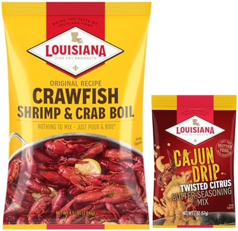 Amazon.com : Louisiana Fish Fry Products Crawfish, Shrimp & Crab Boil ...