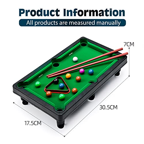 Mini Billiard Table with Green Felt Coating: Billiard Table Children ...