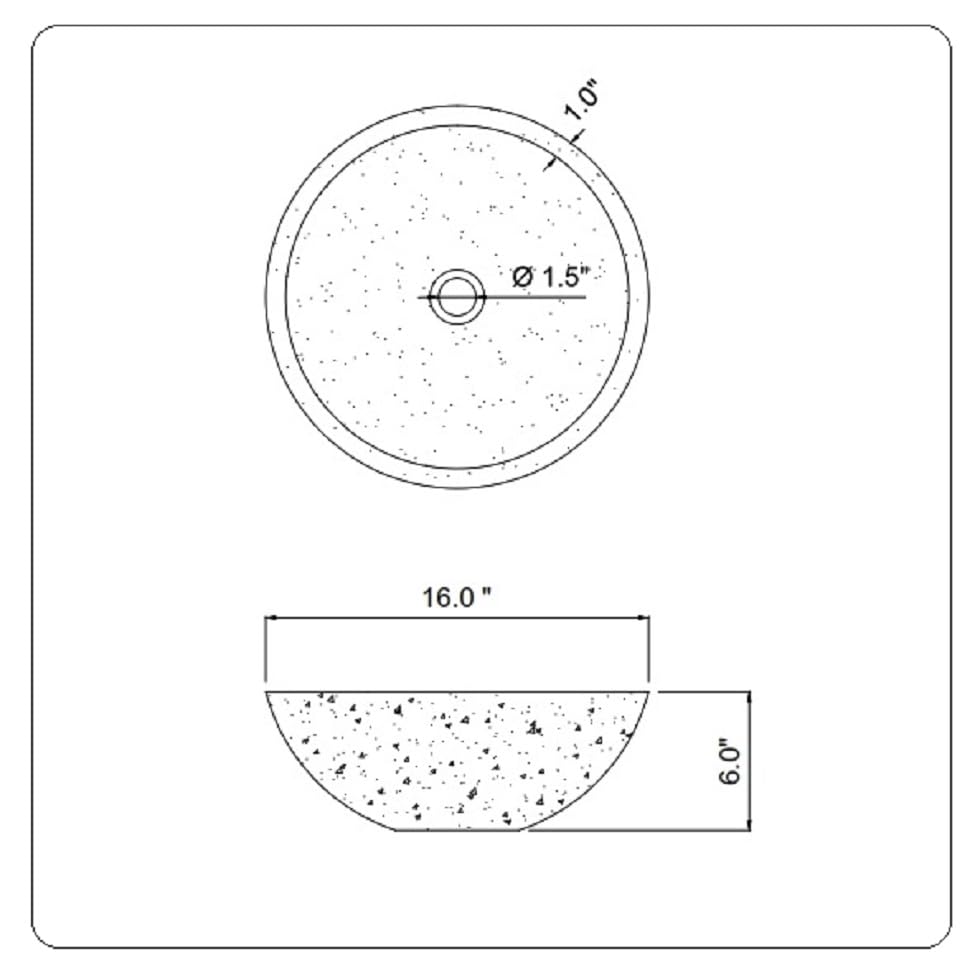 Marble Sink, Natural Marble Countertop Sink, Round Marble Sink for ...
