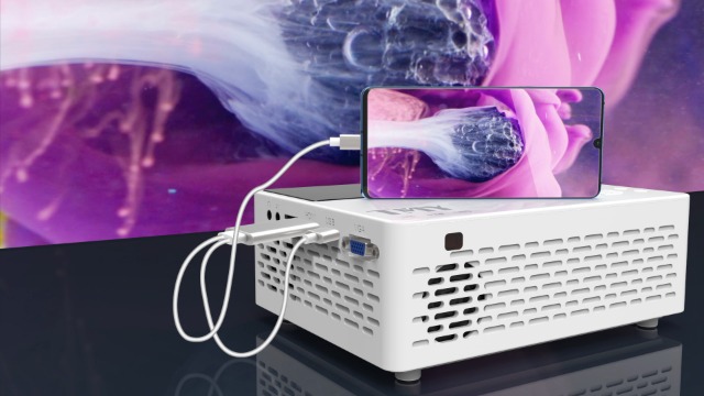 Watch TMY Projector, 4500 Lux Video Projector Full HD 1080P Supported ...