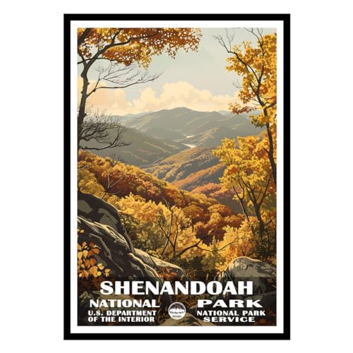 Amazon.com: Shenandoah Poster, Shenandoah National Park Poster ...