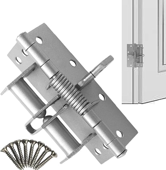 Openja 3 in 1 Automatically Door Hinge Lock, Self-Closing Wooden Door ...
