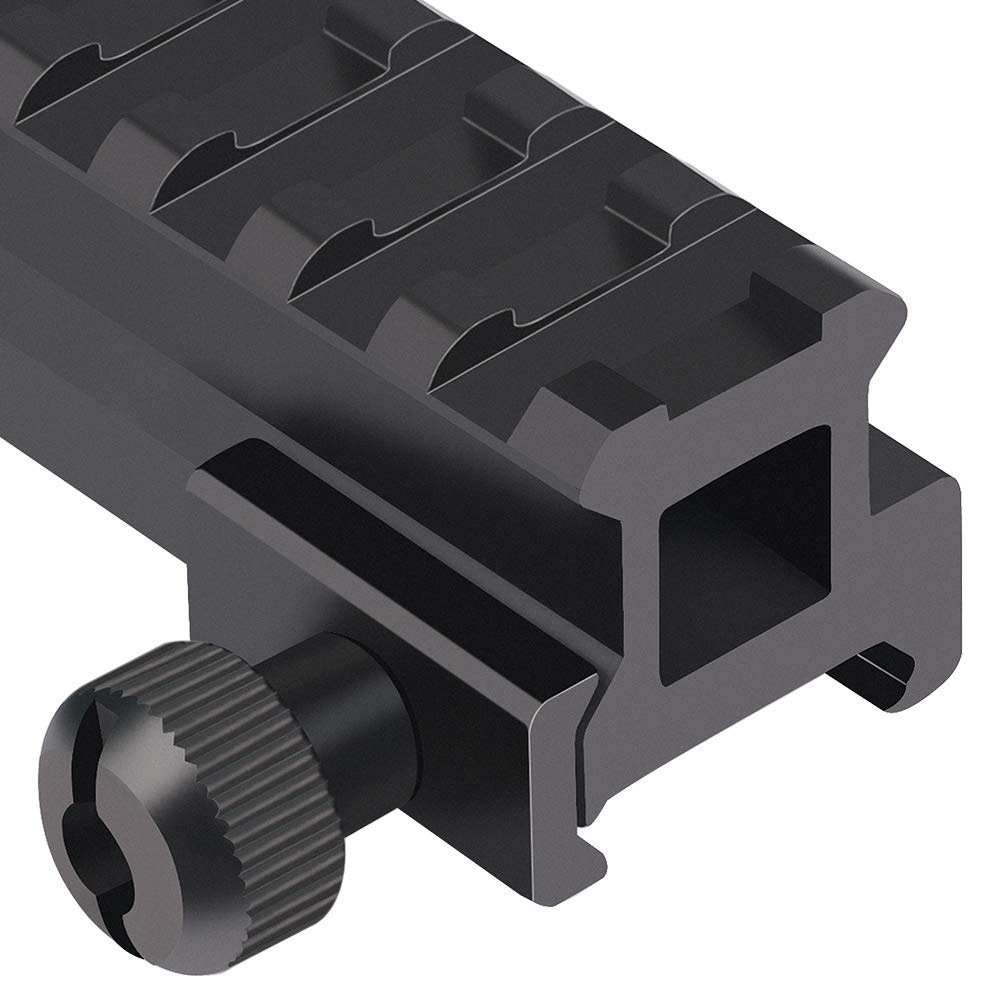 Picatinny Rail Riser Mount Red Dot Riser Mount – 8-Slot Picatinny Rail ...