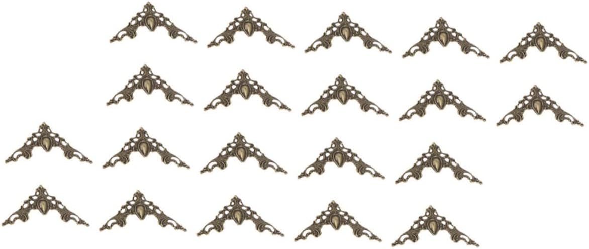 Amazon.com: Toyvian 100pcs Box Corner Decals Macrame Decor Metal Corner ...