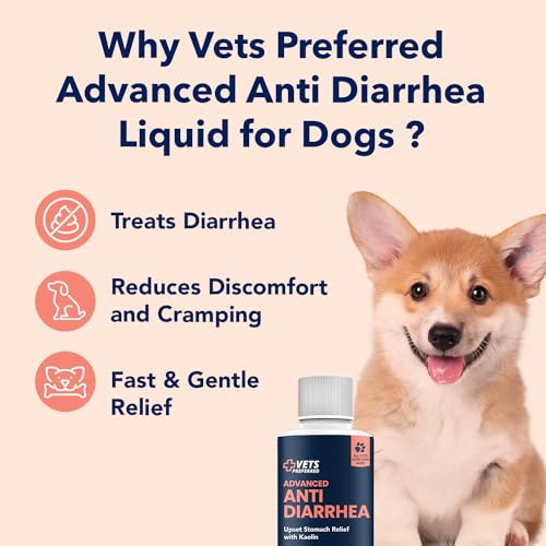 Vets Preferred Anti Diarrhea Liquid for Dogs - Dog Diarrhea Relief with ...