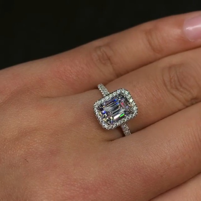 Watch Emerald Cut Engagement Rings for Women on Amazon Live