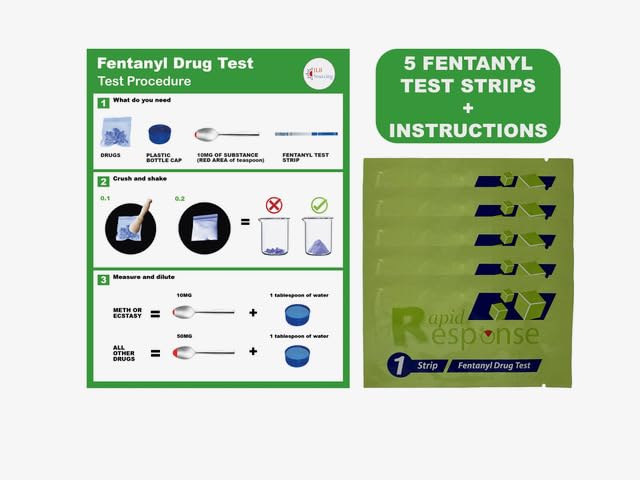 Snapklik.com : Rapid Response Fentanyl Test Strips - 5 Test Strips Per ...