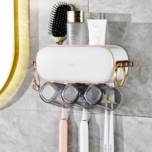 Amazon.com: Ayswupt Toothbrush Holder Wall Mounted,Toothbrush Holders ...